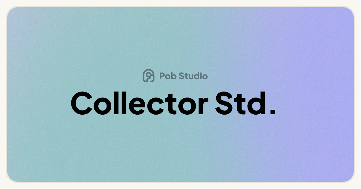 Collector Std. | Pob Studio